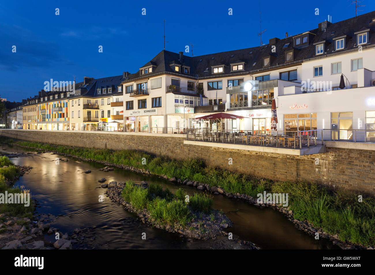 Waterfront Buildings in Siegen, Germany Stock Photo - Alamy
