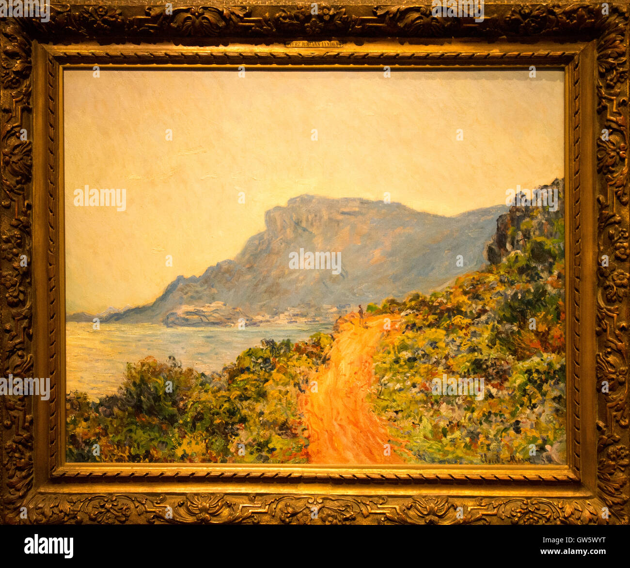 'la corniche near Monaco' 1884 claude monet Stock Photo - Alamy