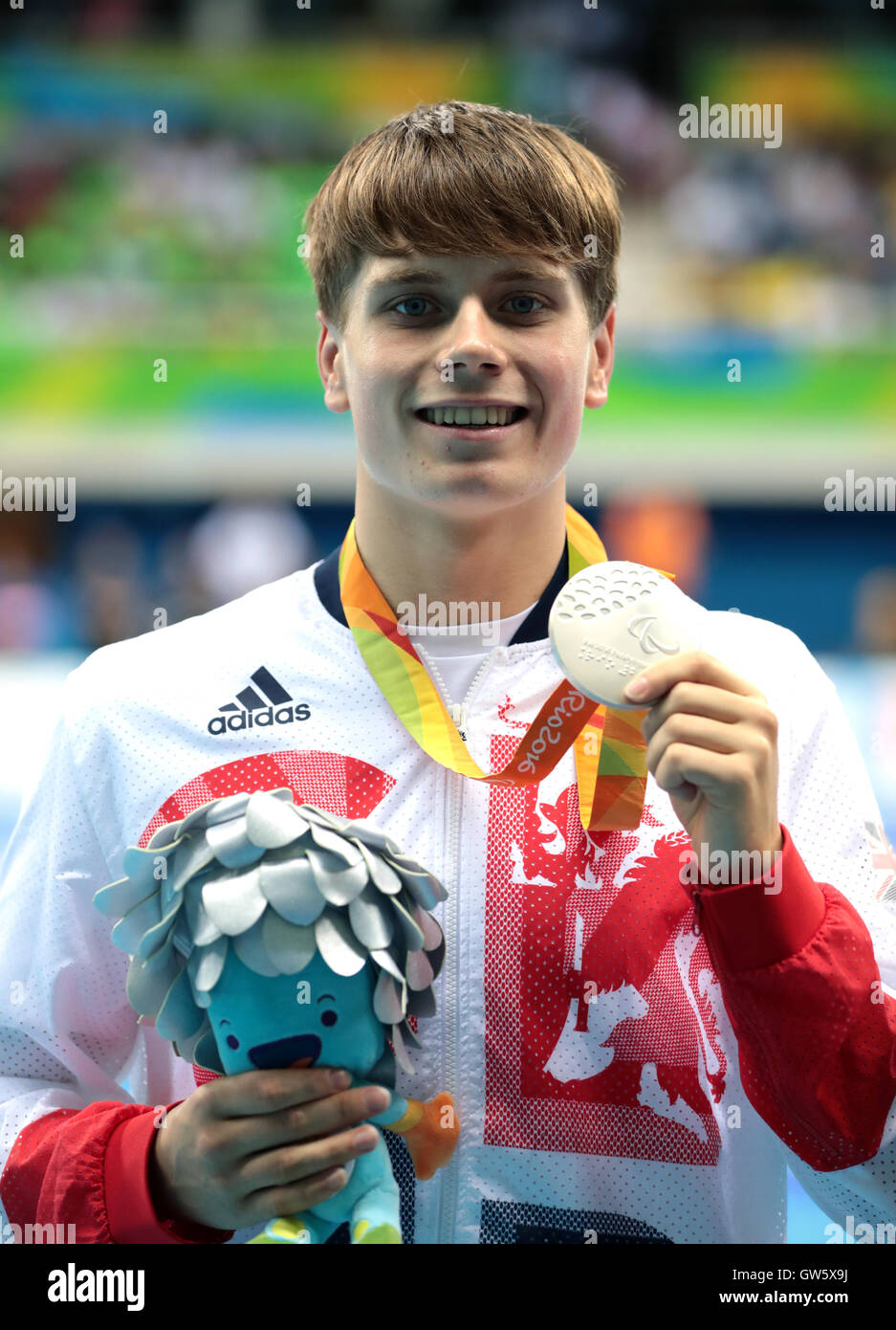 Great Britain's Thomas Hamer with his silver medal following the Men's ...