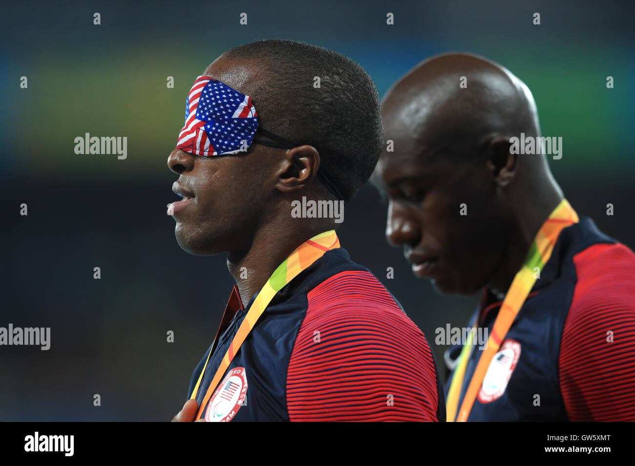 USA's David Brown on the podium after wining the gold medal for the Men ...