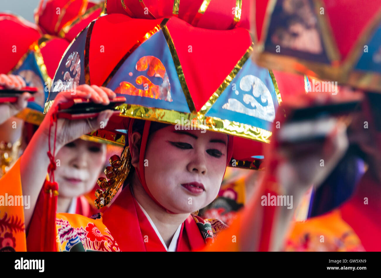 Ryukyu Dance Okinawa Traditional Dance Stock Photo Alamy