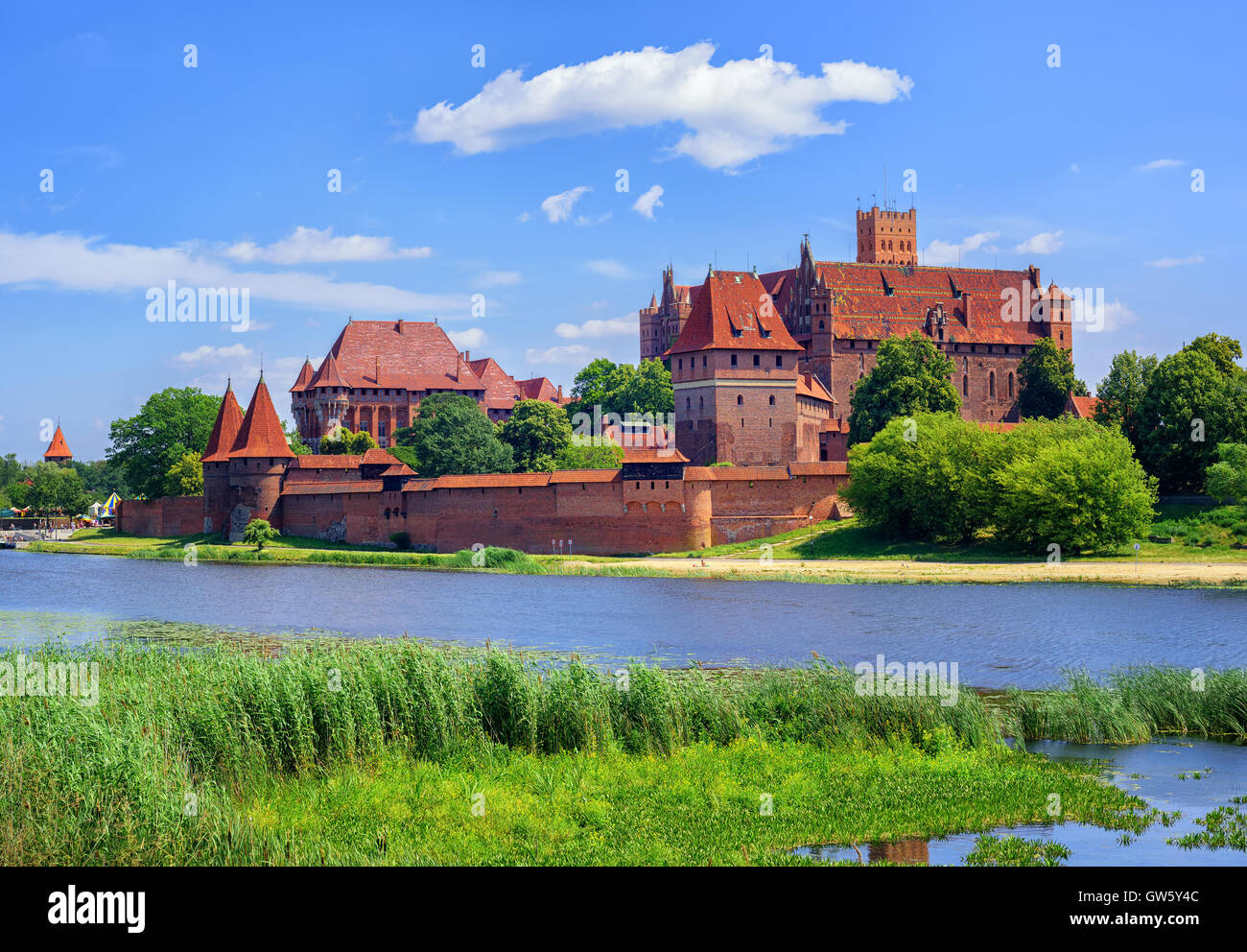 The Castle of the Teutonic Knights Order in Malbork, Poland, historical ...