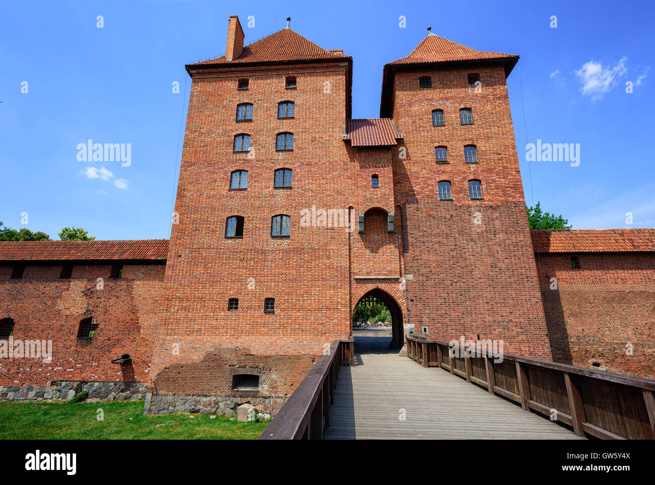 Towers of the castle of Teutonic Knights Order in Malbork, Poland ...