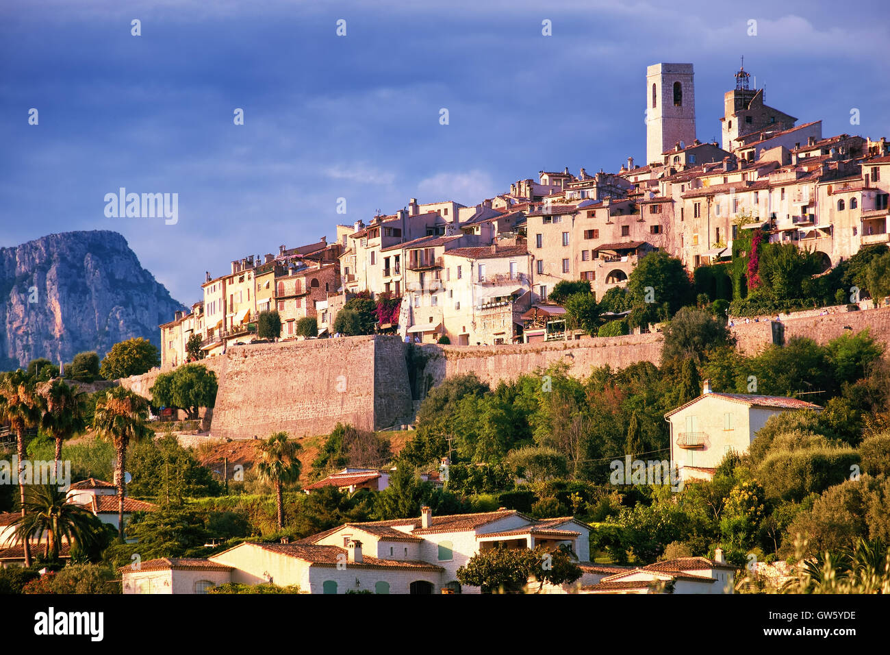 Medieval hilltop village Saint Paul de Vence in Provence, southern ...