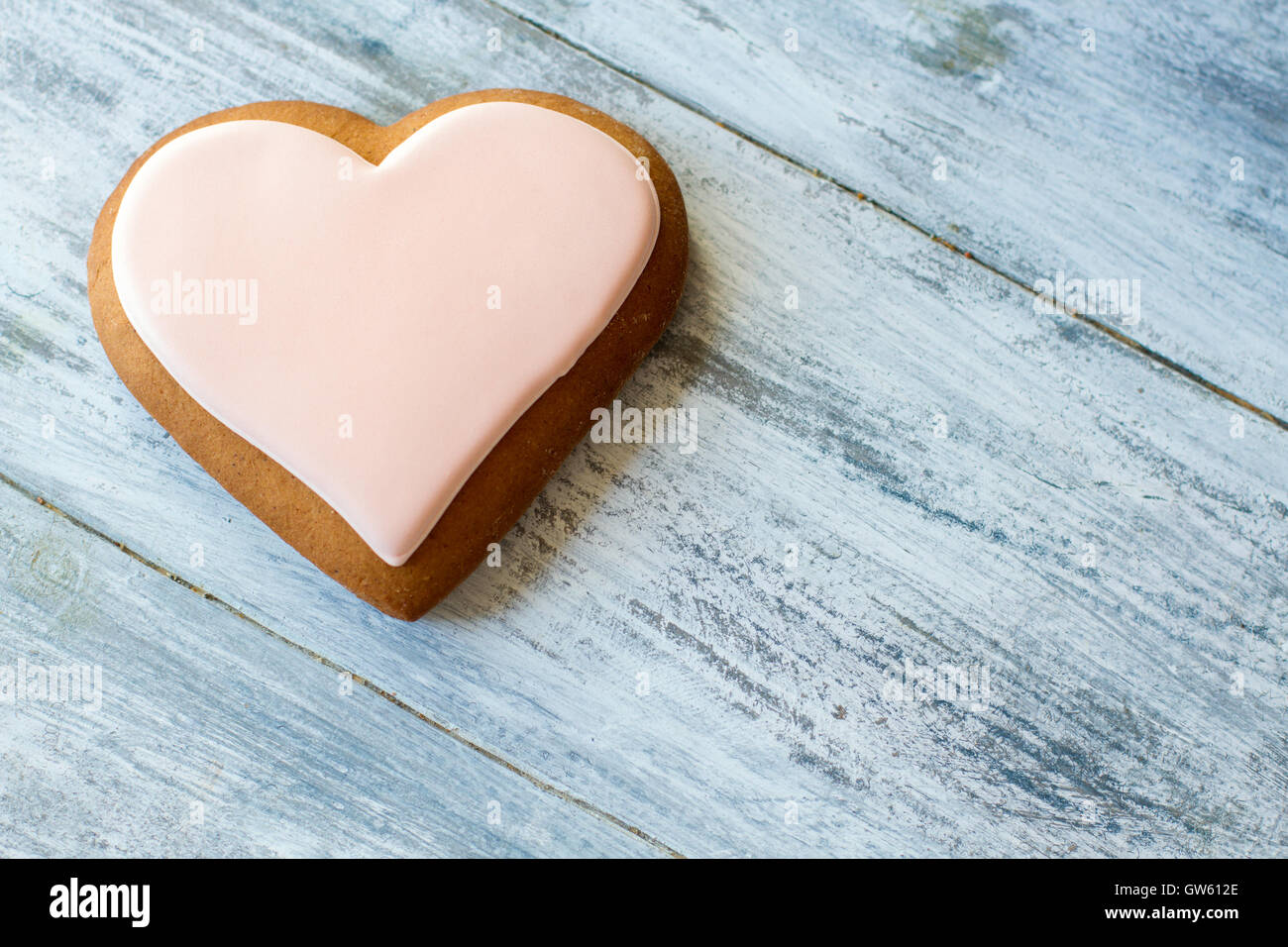 Cookie shaped as heart Stock Photo - Alamy