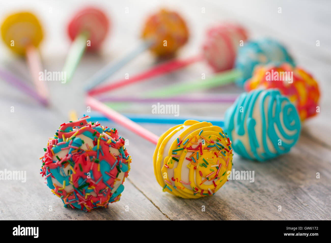 Sweets with bright glaze Stock Photo - Alamy