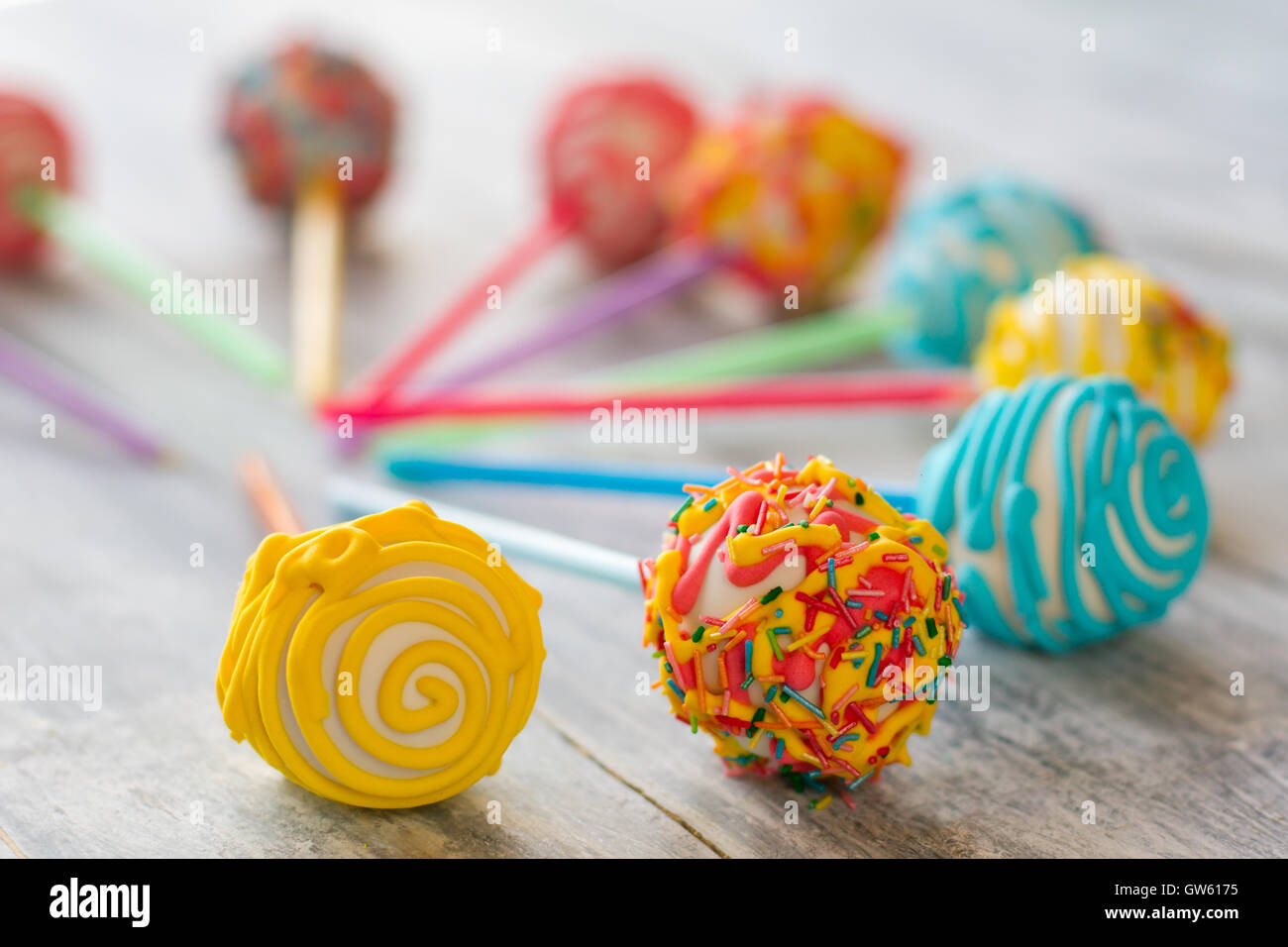Colorful decorated candies Stock Photo - Alamy