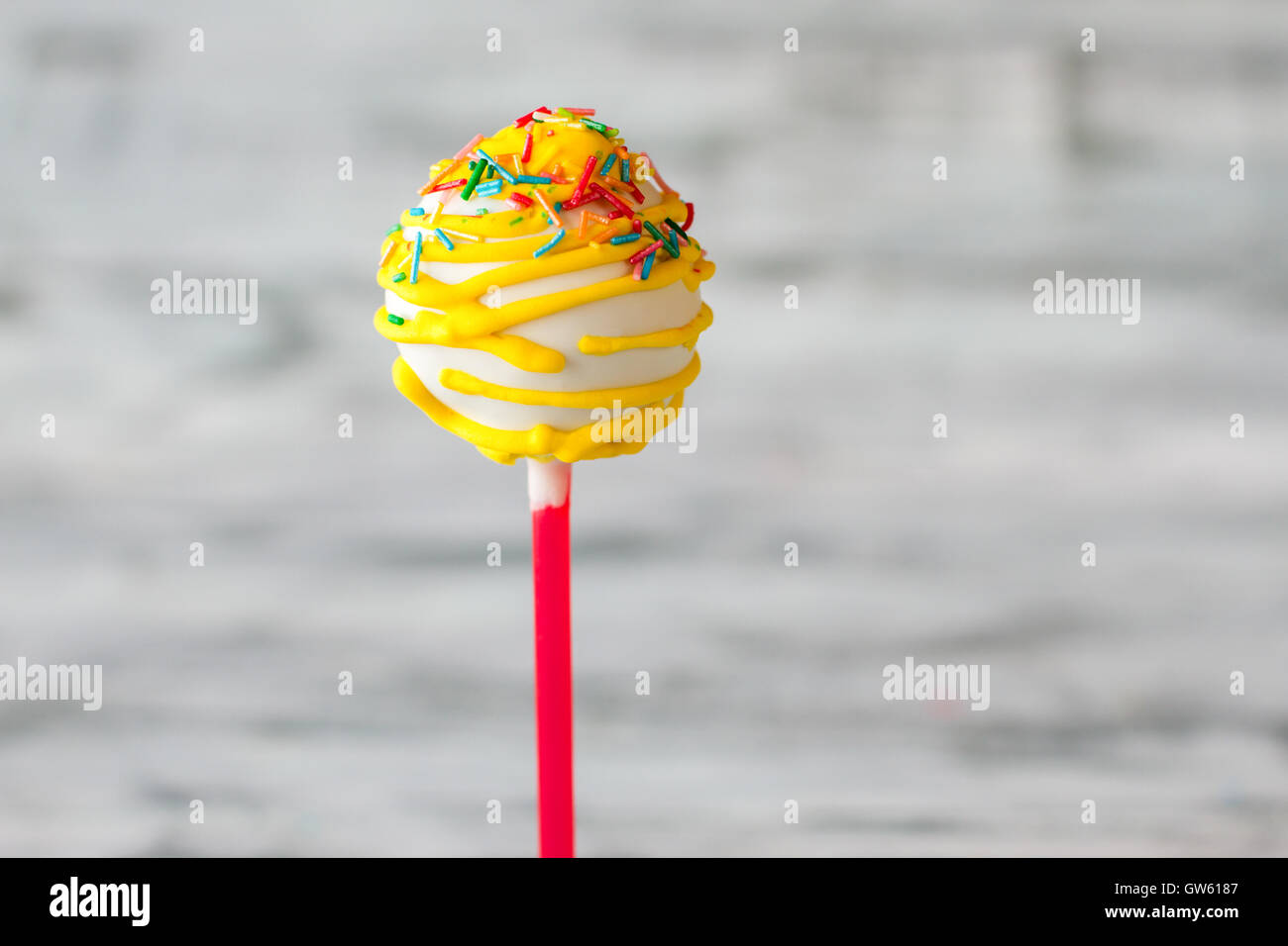 Cake on stick Stock Photo - Alamy