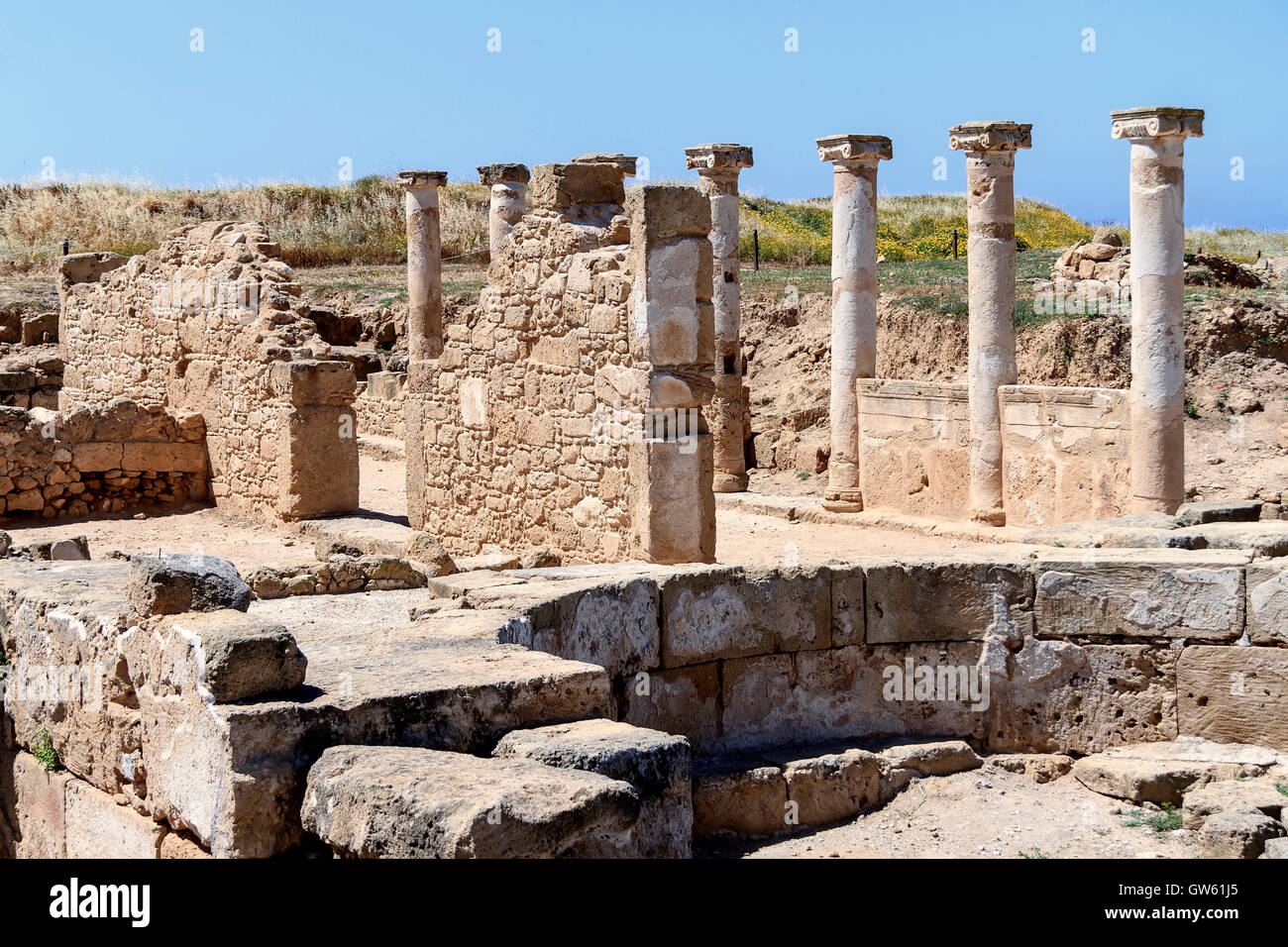 Roman Site Paphos Cyprus Stock Photo - Alamy