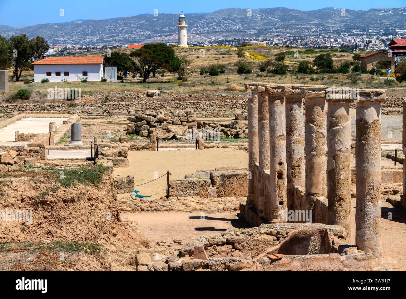 Building columns cyprus horizontal houses island pillars ruins ...