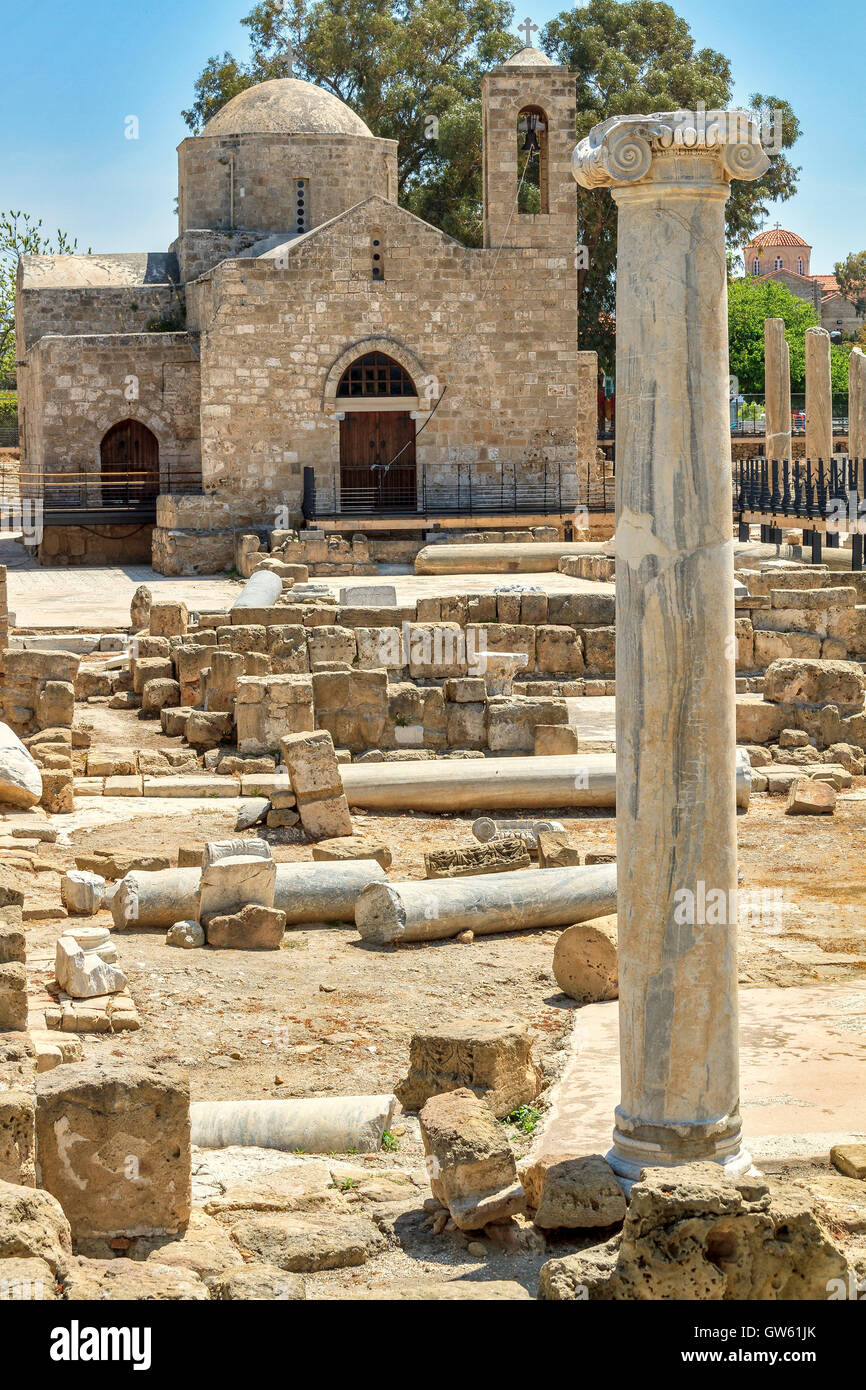 Saint Paul's Pillar Paphos Cyprus Stock Photo - Alamy