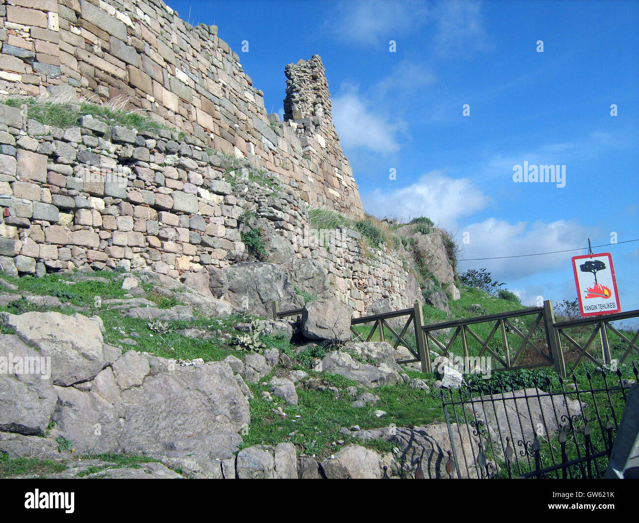 Pergamum Archaeological Site, ancient Greek city in Aeolis,Turkey Stock ...