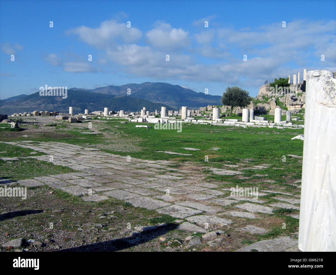 Pergamum Archaeological Site, ancient Greek city in Aeolis,Turkey Stock ...