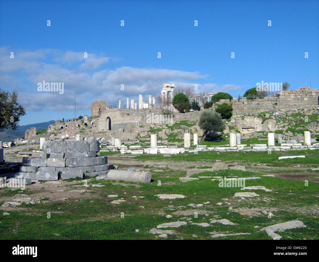 Pergamum Archaeological Site, ancient Greek city in Aeolis,Turkey Stock ...