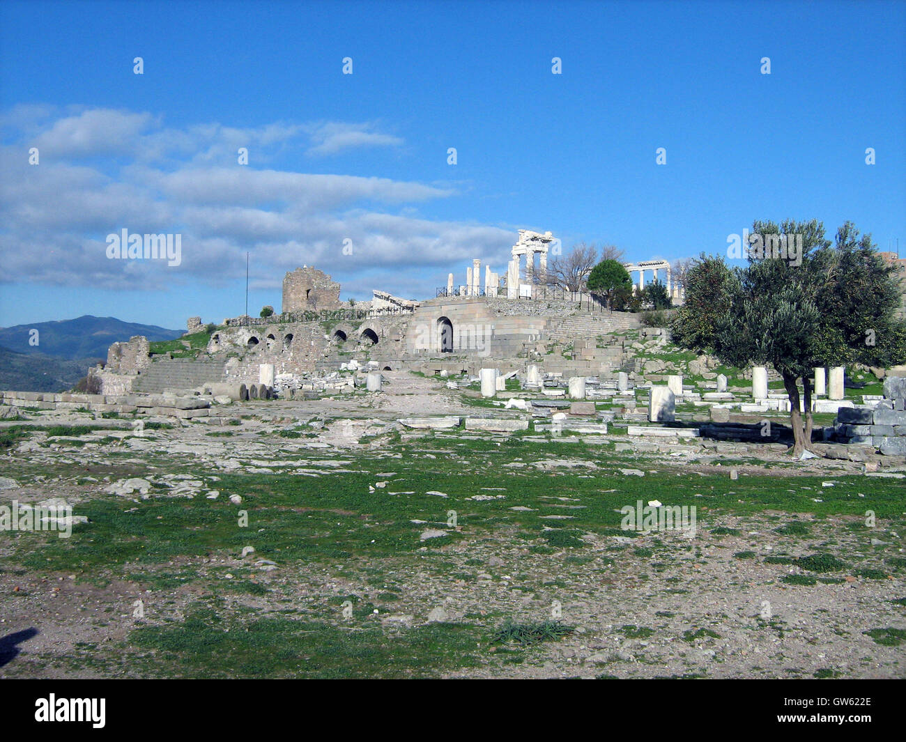 Pergamum Archaeological Site, ancient Greek city in Aeolis,Turkey Stock ...
