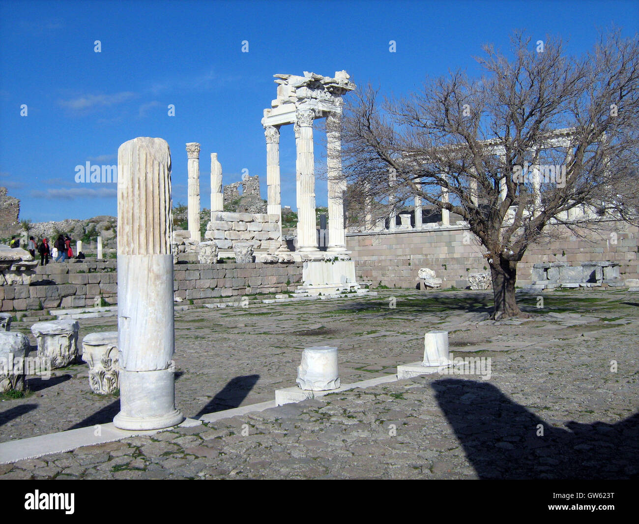 Pergamum Archaeological Site, ancient Greek city in Aeolis,Turkey Stock ...