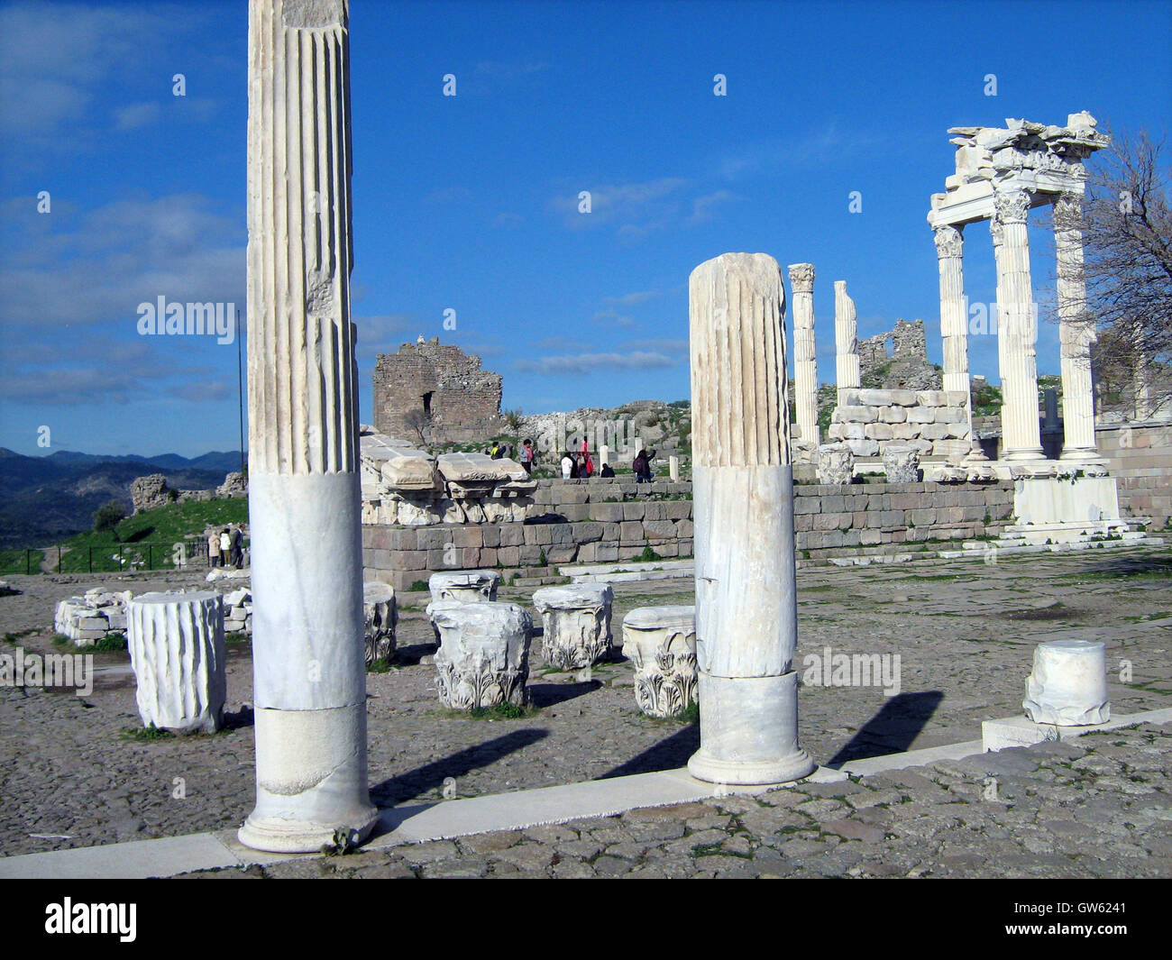 Pergamum Archaeological Site, ancient Greek city in Aeolis,Turkey Stock ...
