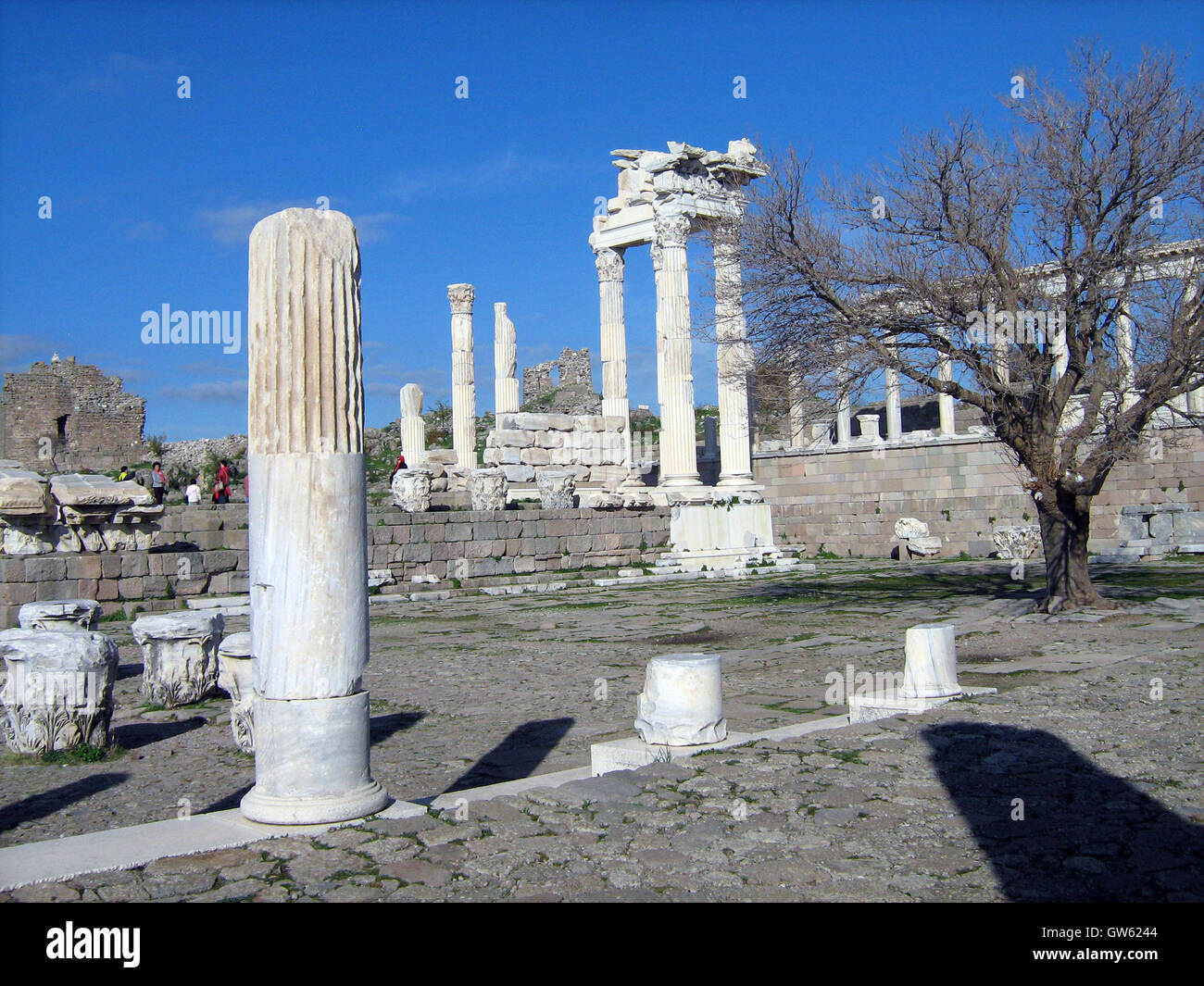 Pergamum Archaeological Site, ancient Greek city in Aeolis,Turkey Stock ...