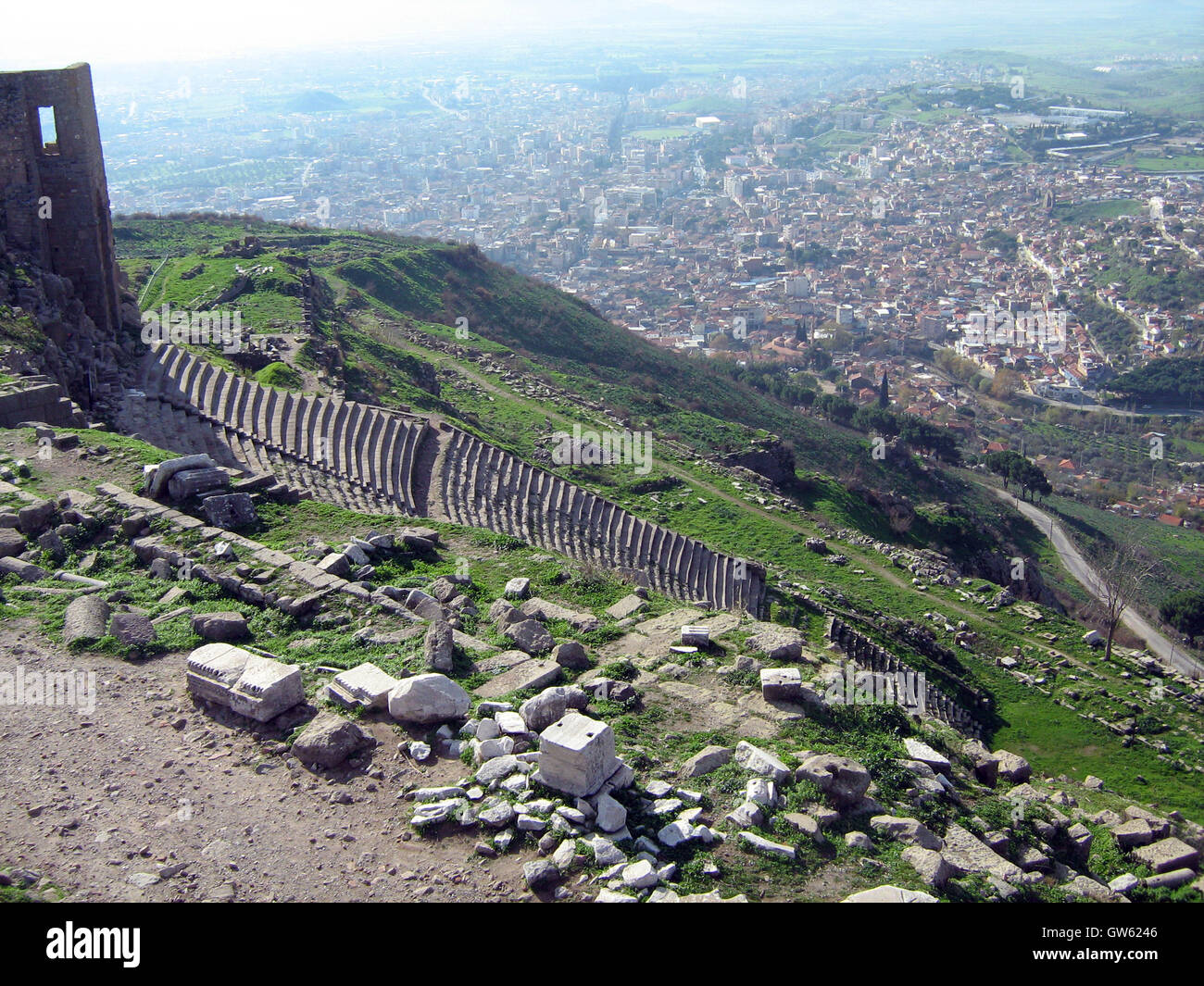 Pergamum Archaeological Site, ancient Greek city in Aeolis,Turkey Stock ...