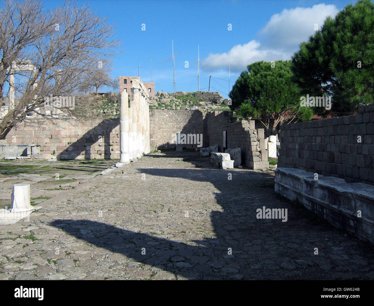 Pergamum Archaeological Site, ancient Greek city in Aeolis,Turkey Stock ...