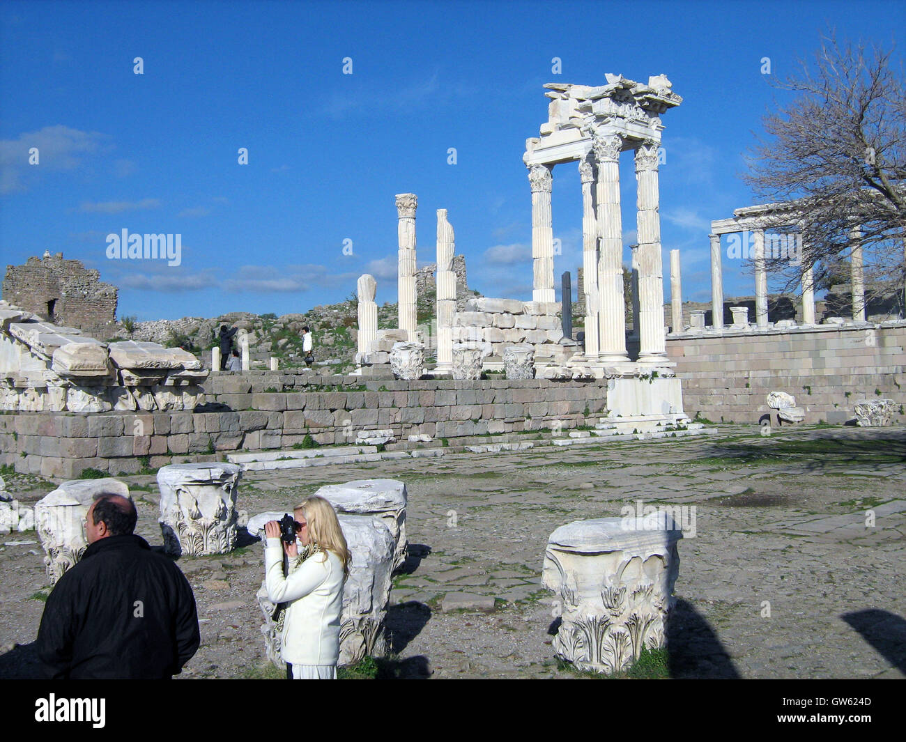 Pergamum Archaeological Site, ancient Greek city in Aeolis,Turkey Stock ...