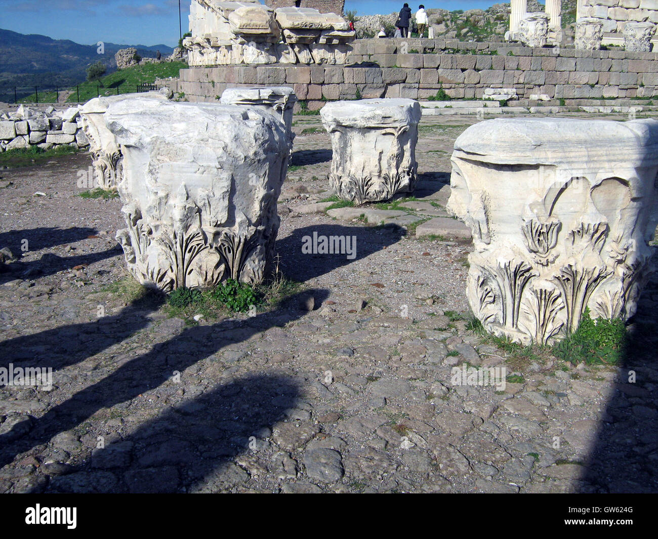 Pergamum Archaeological Site, ancient Greek city in Aeolis,Turkey Stock ...
