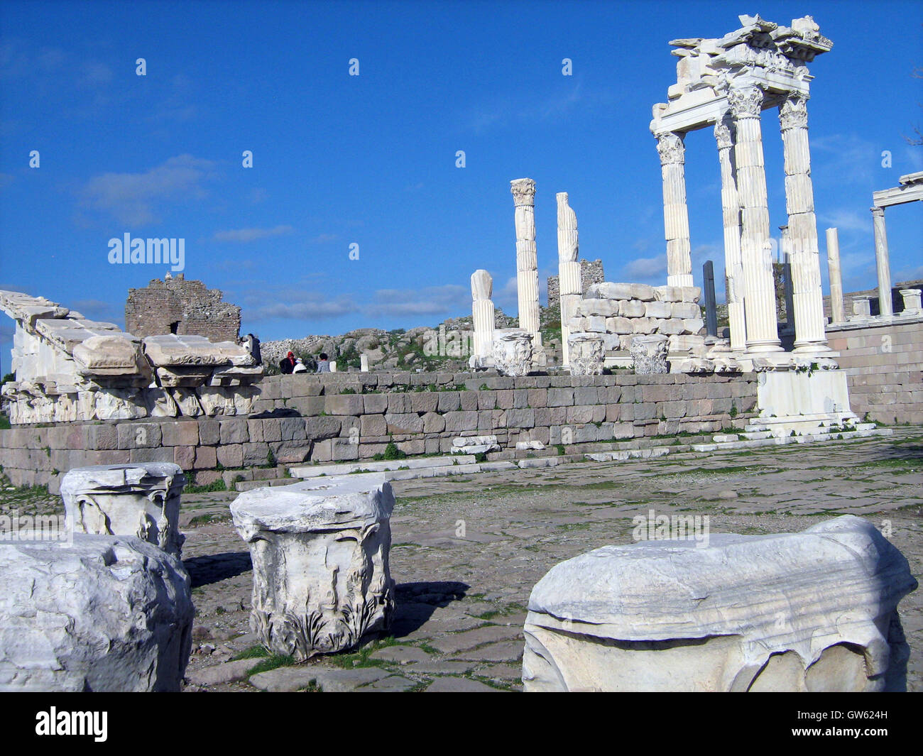 Pergamum Archaeological Site, ancient Greek city in Aeolis,Turkey Stock ...