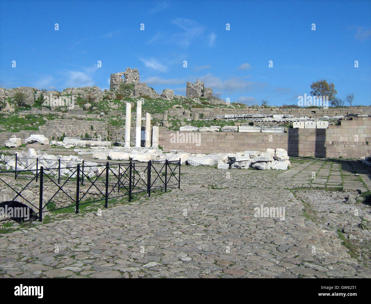 Pergamum Archaeological Site, ancient Greek city in Aeolis,Turkey Stock ...