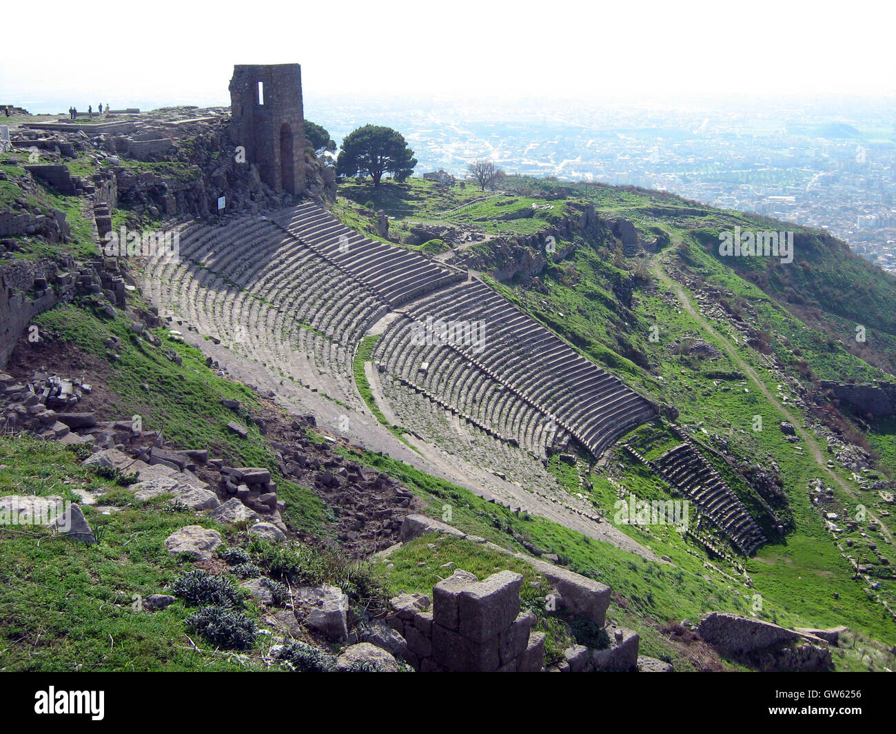 Pergamum Archaeological Site, ancient Greek city in Aeolis,Turkey Stock ...