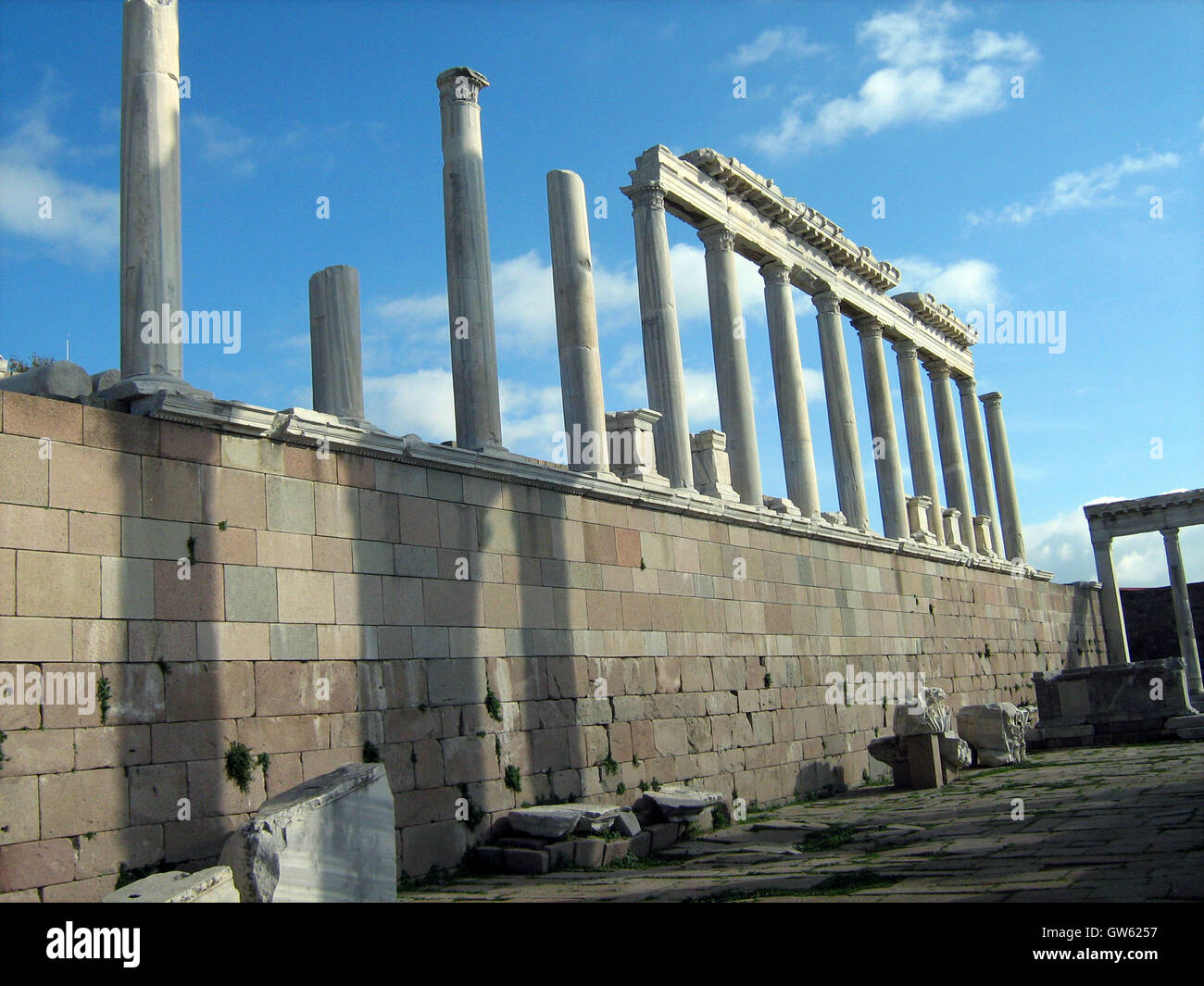 Pergamum Archaeological Site, ancient Greek city in Aeolis,Turkey Stock ...