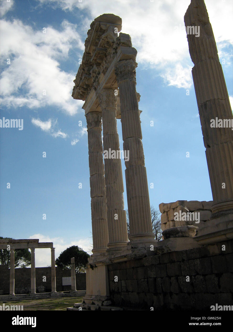 Pergamum Archaeological Site, ancient Greek city in Aeolis,Turkey Stock ...