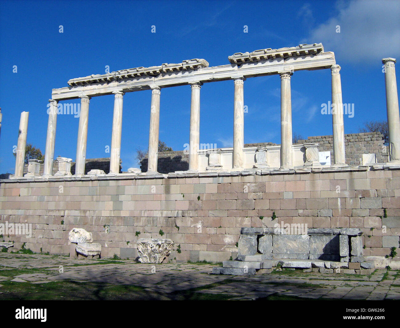Pergamum Archaeological Site, ancient Greek city in Aeolis,Turkey Stock ...
