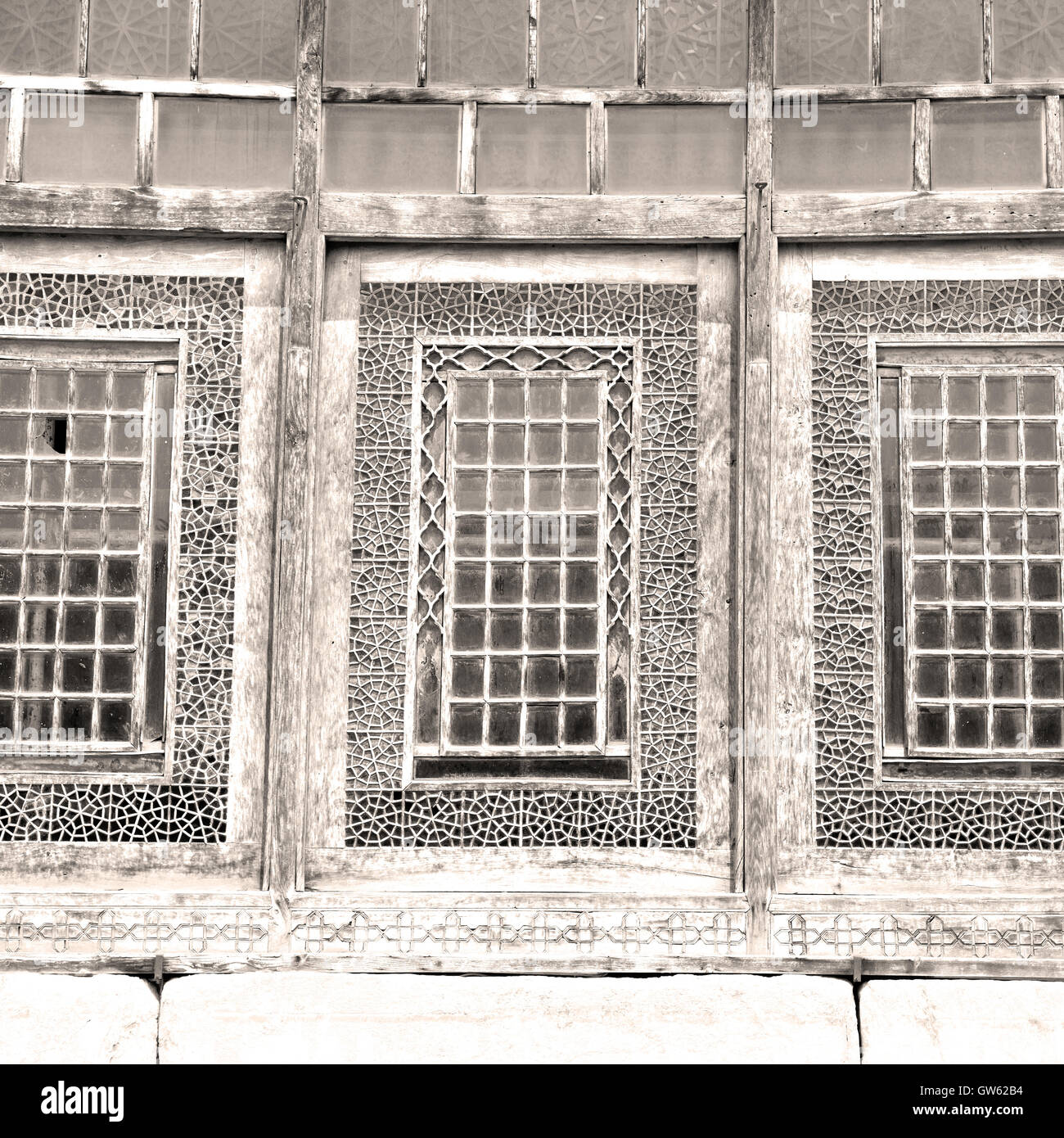 blur in iran shiraz the old persian architecture window and glass in ...