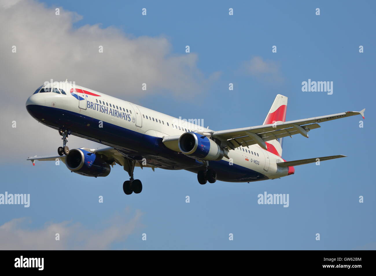 Ba airbus a321 jet airliner hi-res stock photography and images - Alamy