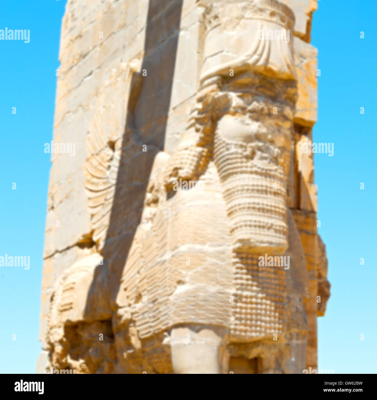 blur in iran persepolis the old ruins historical destination monuments ...