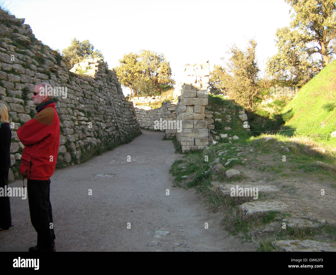 Troy, Ilios; Latin: Trōia and Īlium, Archaeological Site, Turkey Stock ...