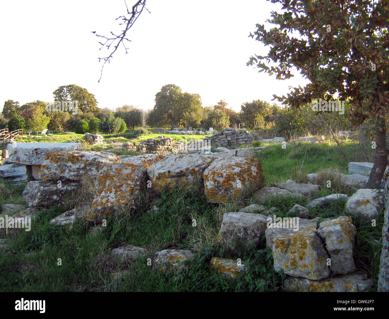 Troy, Ilios; Latin: Trōia and Īlium, Archaeological Site, Turkey Stock ...