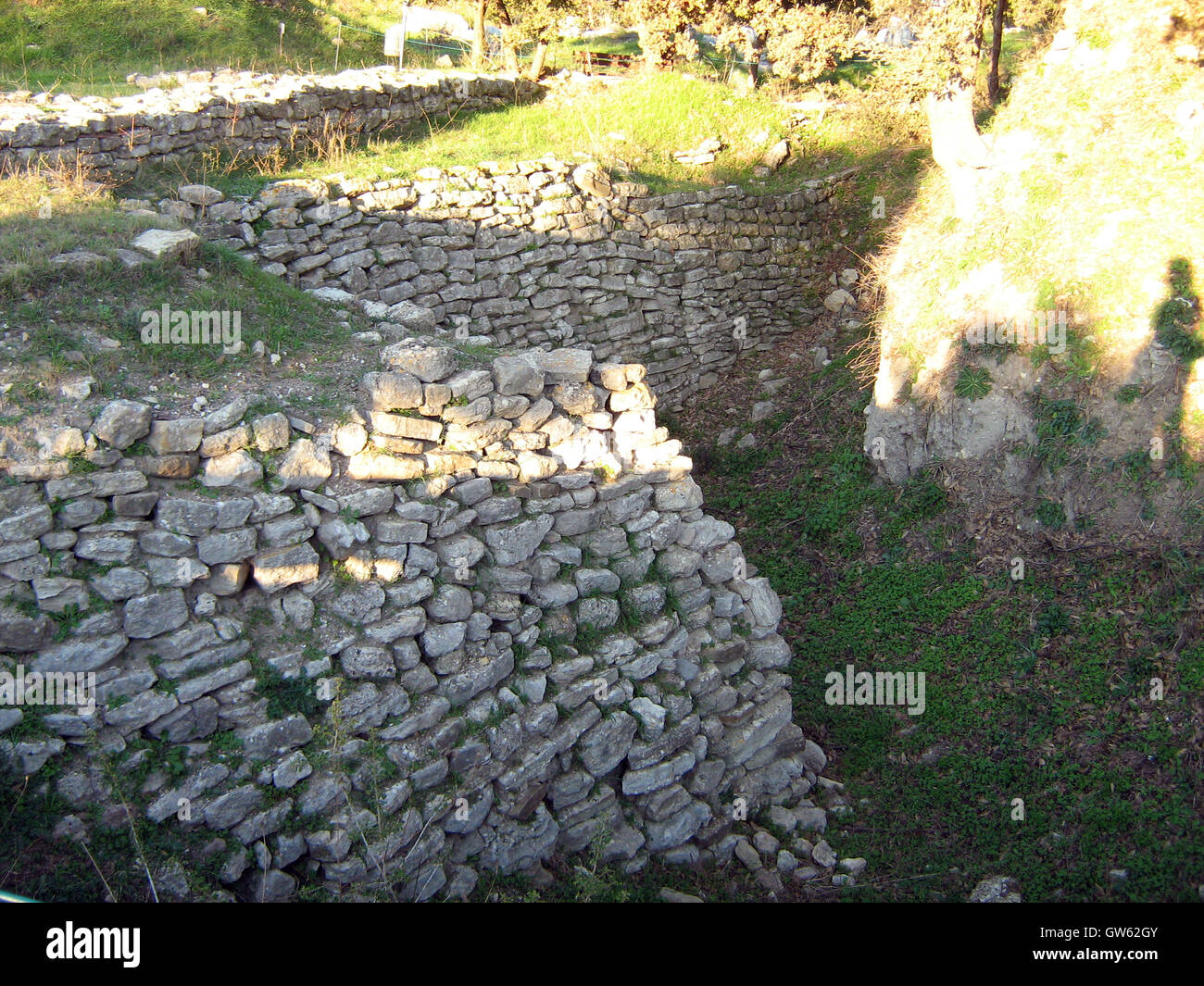 Troy, Ilios; Latin: Trōia and Īlium, Archaeological Site, Turkey Stock ...