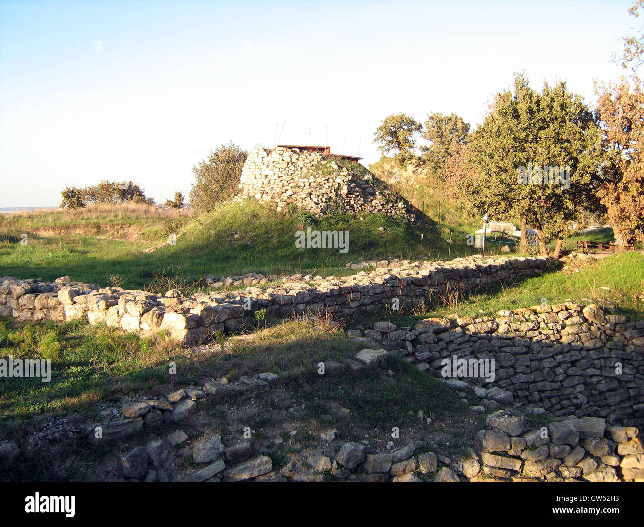 Troy, Ilios; Latin: Trōia and Īlium, Archaeological Site, Turkey Stock ...