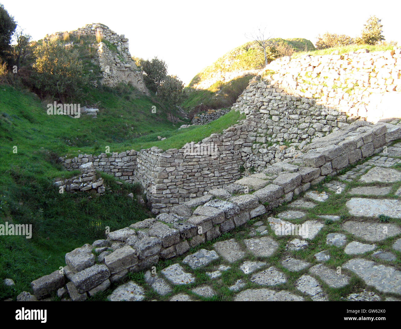 Troy, Ilios; Latin: Trōia and Īlium, Archaeological Site, Turkey Stock ...