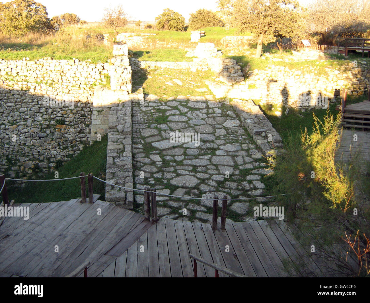 Troy, Ilios; Latin: Trōia and Īlium, Archaeological Site, Turkey Stock ...
