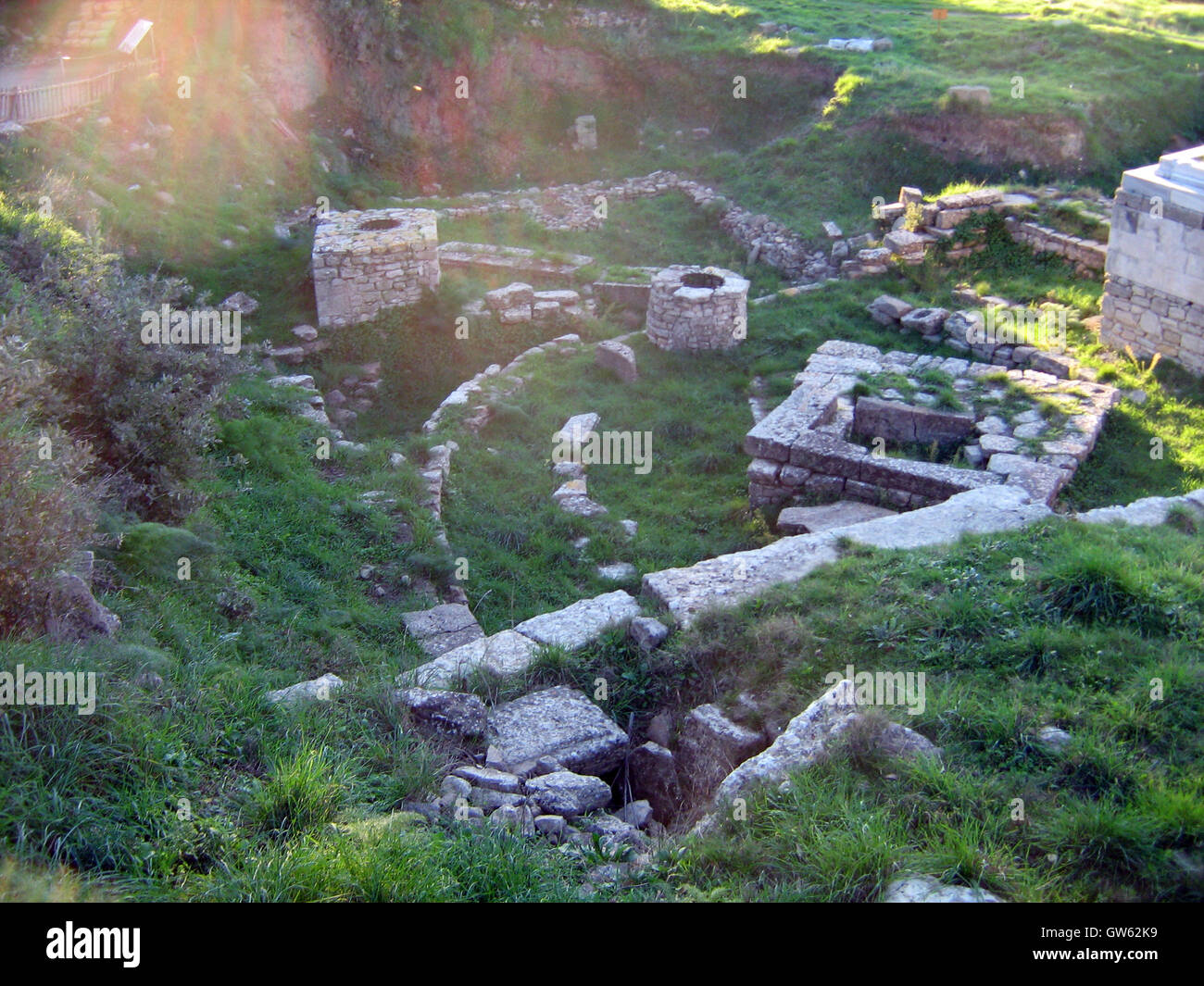 Troy, Ilios; Latin: Trōia and Īlium, Archaeological Site, Turkey Stock ...