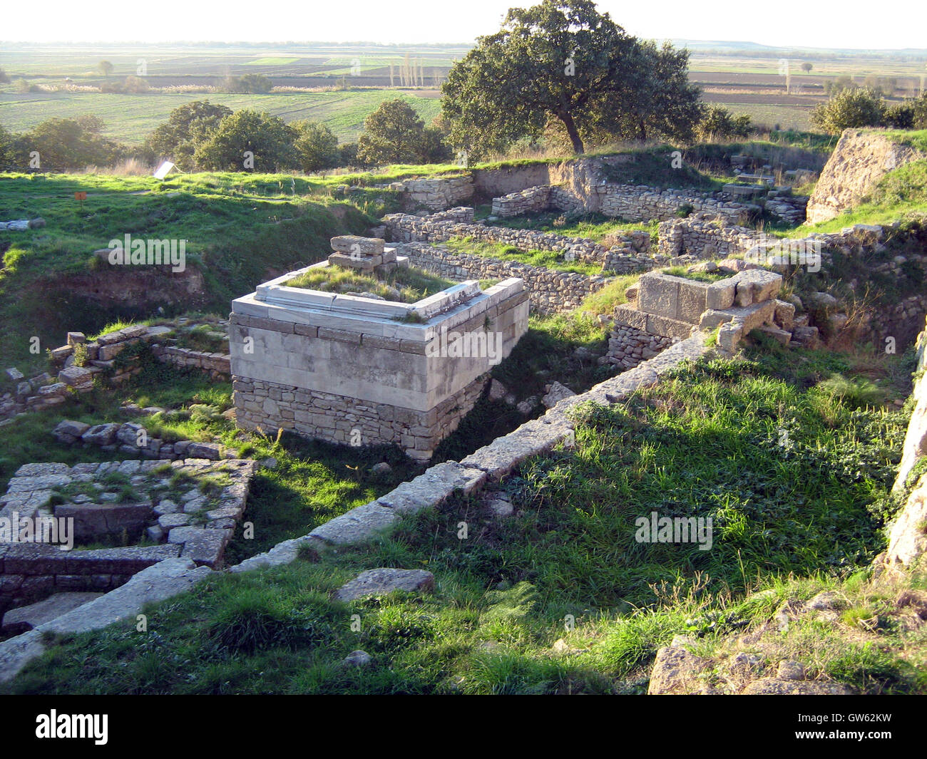 Troy, Ilios; Latin: Trōia and Īlium, Archaeological Site, Turkey Stock ...