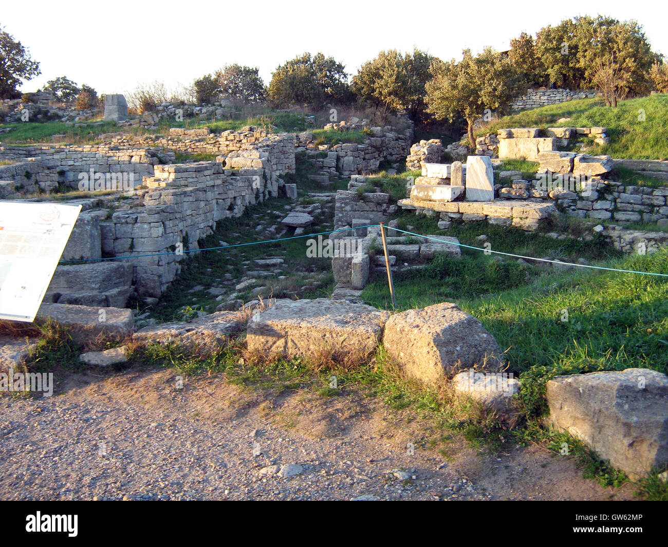 Troy, Ilios; Latin: Trōia and Īlium, Archaeological Site, Turkey Stock ...