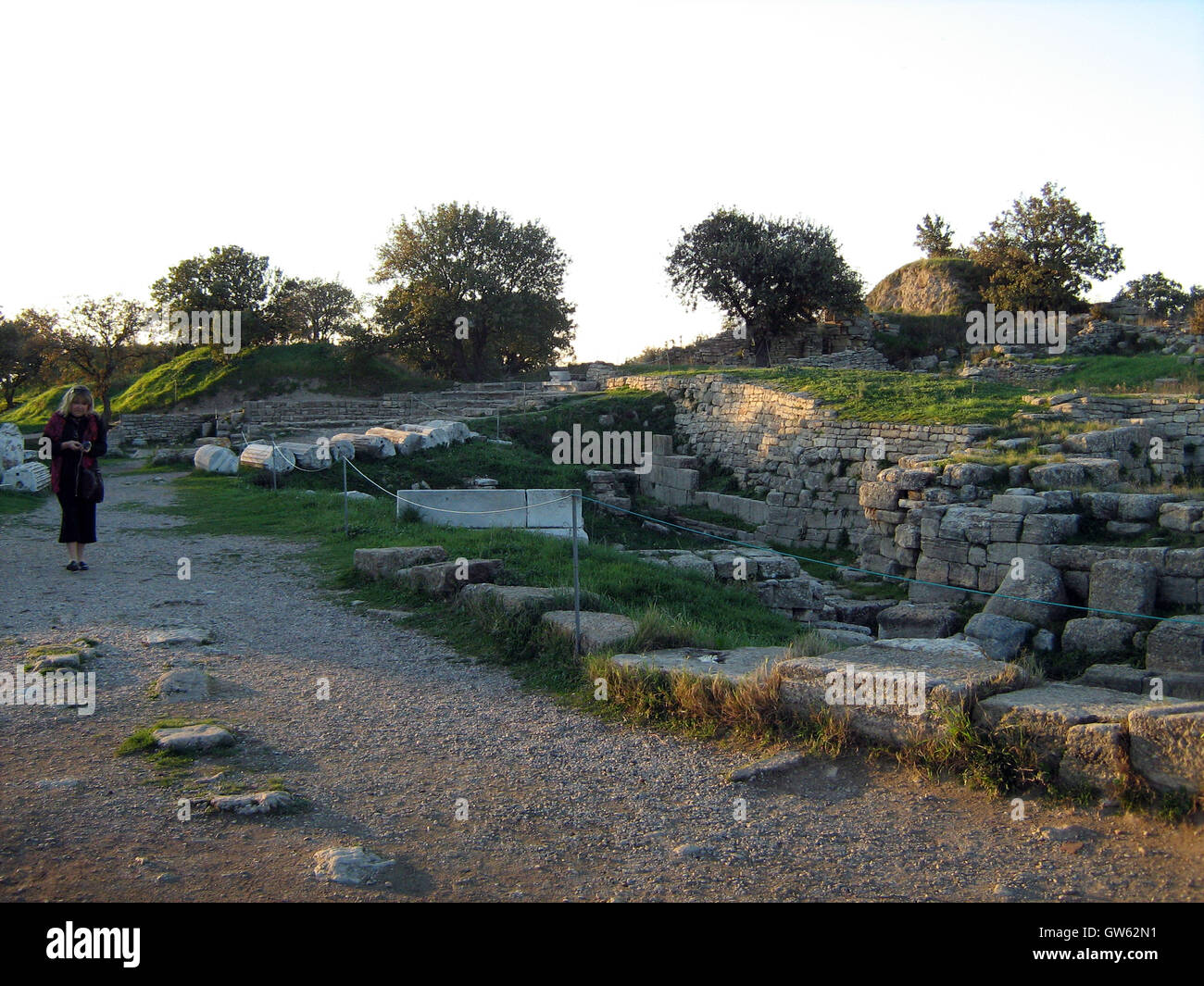 Troy, Ilios; Latin: Trōia and Īlium, Archaeological Site, Turkey Stock ...