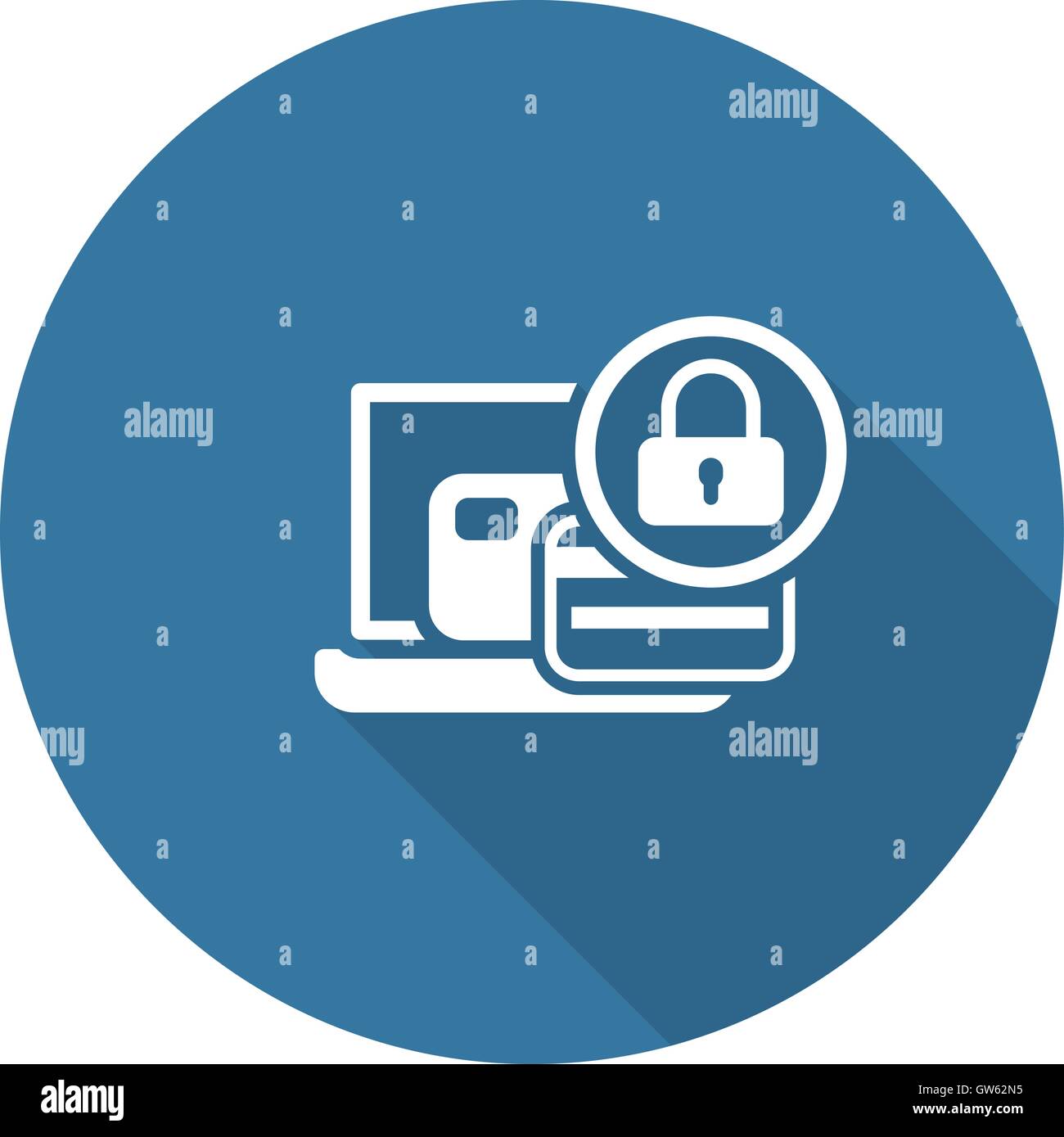 Secure Payment Icon. Flat Design Stock Vector Image & Art - Alamy
