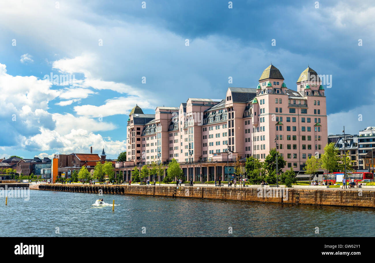 Buildings at the waterfront in Oslo, Norway Stock Photo - Alamy
