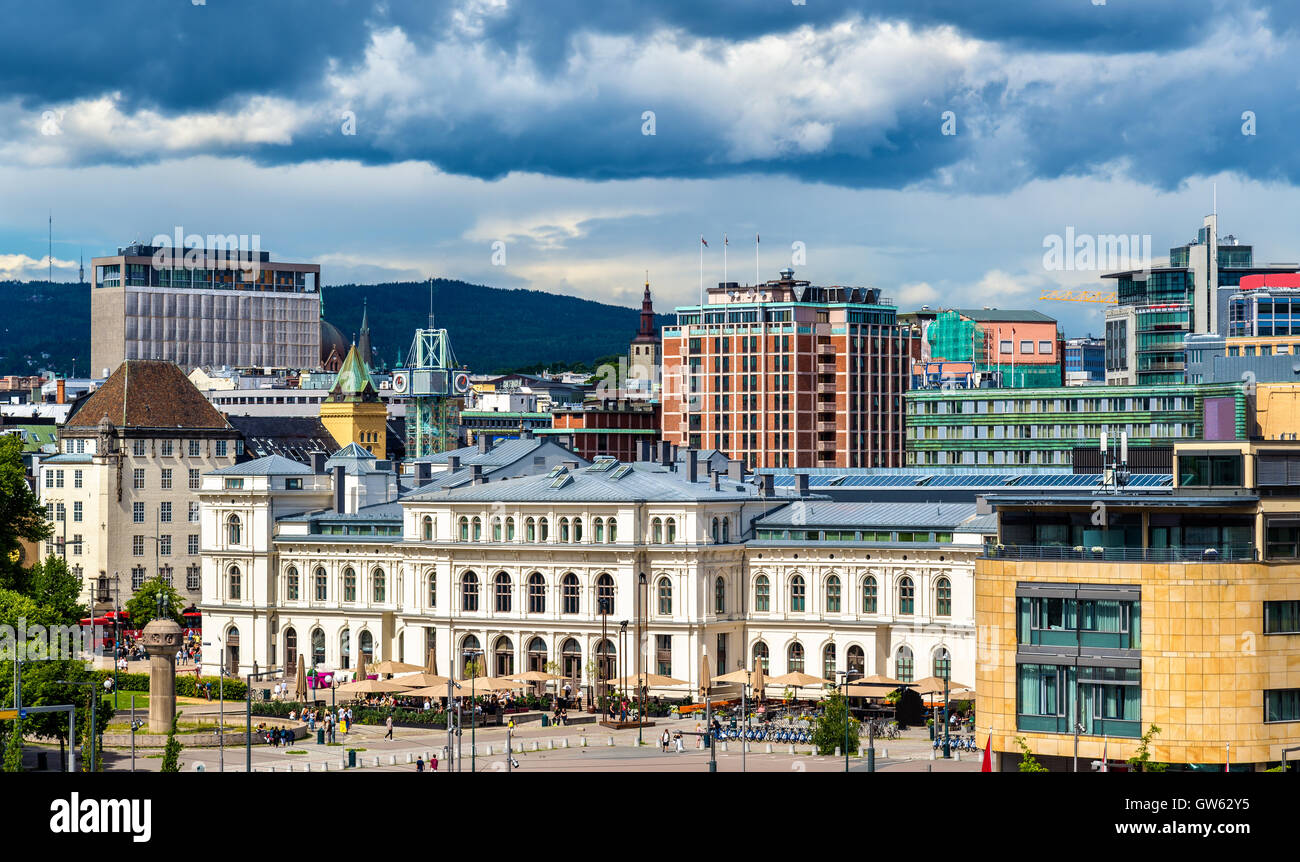 View of the city centre of Oslo, the capital of Norway Stock Photo - Alamy