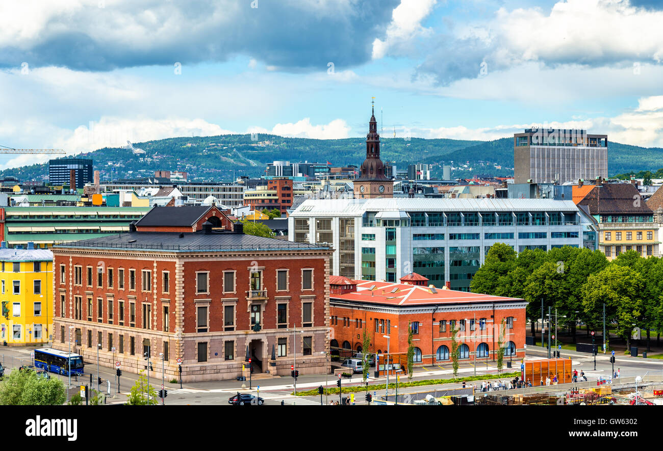 View of the city centre of Oslo, the capital of Norway Stock Photo - Alamy