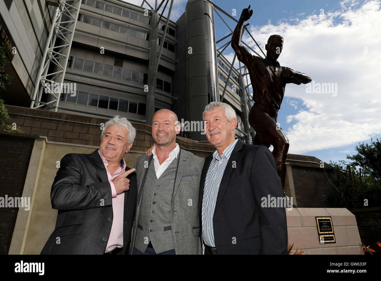 Alan Shearer (centre) Terry McDermott (right) and Kevin Keegan pictured ...